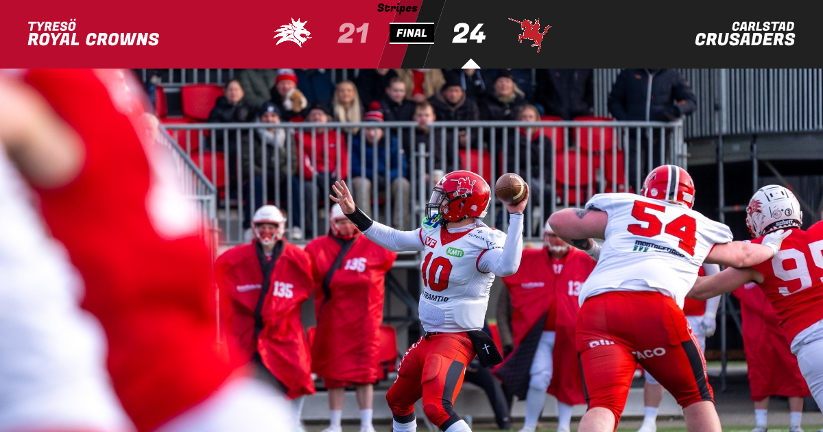 Tyresö Royal Crowns vs Carlstad Crusaders Week 3 Superserien 2024 | Superserien.se